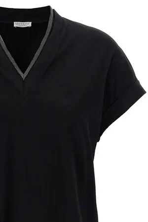Brunello Cucinelli V-neck Short-sleeved T-shirt