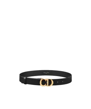 Dior Cd Logo Belt - Black