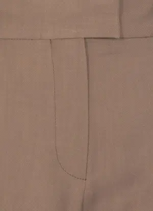 Brunello Cucinelli Fluid Twill Loose Pleated Trousers