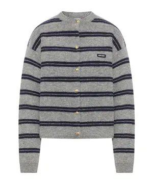 Miu Miu Striped Button-up Cardigan