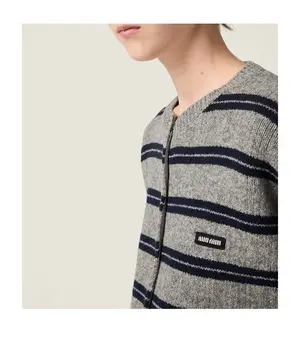 Miu Miu Striped Button-up Cardigan