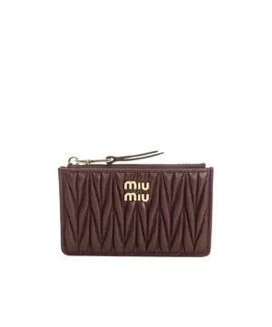 Miu Miu Matelass Zipped Wallet