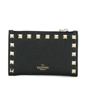 Valentino Garavani Rockstud Zip-up Cardholder - Black