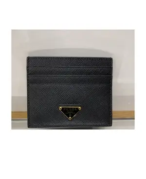 Prada Logo Plaque Card Holder