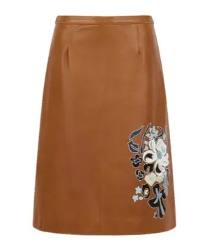 Marni Floral Inlay Midi Skirt