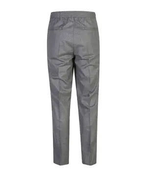 Brunello Cucinelli Pleated Tapered Leg Trousers - Medium Gray