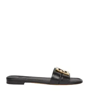 Fendi Ff Logo Slip-on Slides