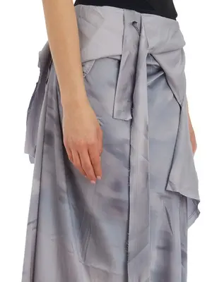 Ottolinger Distressed Asymmetrical Midi Skirt