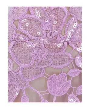 Retrofete Kamala Sequin-embellished V-neck Mini Dress