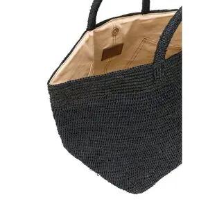IBELIV Vanilla Woven Top Handle Bag