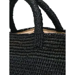 IBELIV Vanilla Woven Top Handle Bag