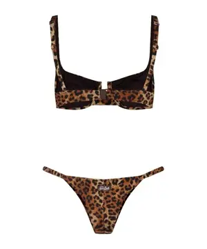 MC2 SAINT BARTH Leopard Print Bikini