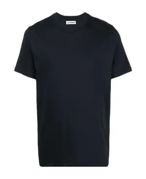 JIL SANDER Short-sleeved Crewneck T-shirt - Indigo