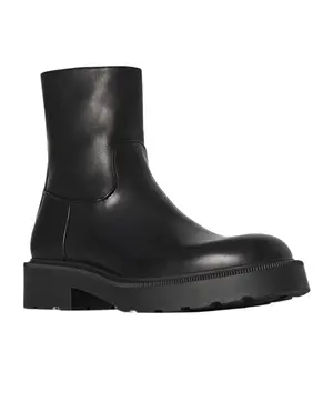 THE ROW Nobilis Zip-up Ankle Boots