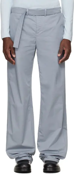 RIER Belt Loop Casual Pants With Detachable Belt