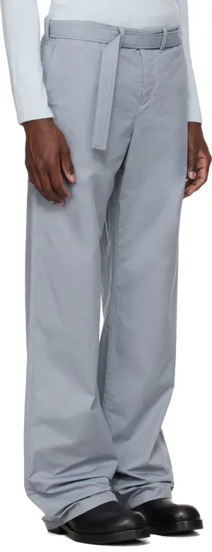RIER Belt Loop Casual Pants With Detachable Belt