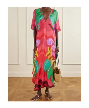 Farm Rio Short-sleeved Printed Dress