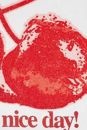 GANNI Graphic Cherry Print T-shirt - Bright White