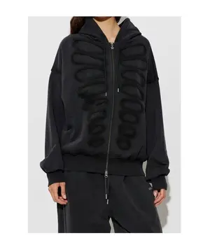 AVAVAV Padded Front Zip-up Hoodie - Black