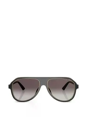 Michael Kors Molokai Browline Sunglasses - Black