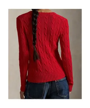 Polo Ralph Lauren V-neck Long Sleeve Cable Knit Jumper
