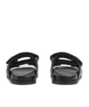 Gucci Double G Sandals With Light Gold Tone Accessories
