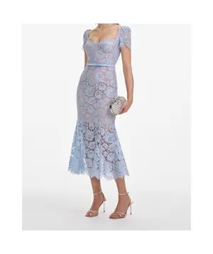 SELF-PORTRAIT Lace Midi Dress