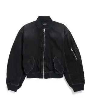 Balenciaga Standard Denim Bomber Jacket