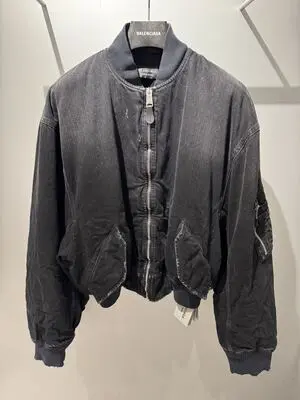 Balenciaga Standard Denim Bomber Jacket