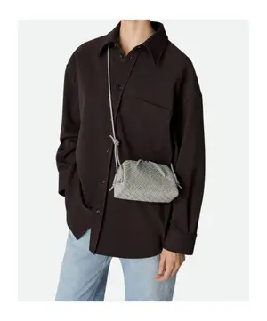 Bottega Veneta Concert Pouch With Rhinestone Embellishments
