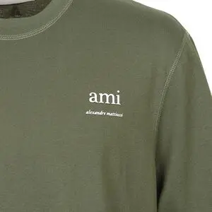 AMI Paris Logo Printed Oversized Fit T-shirt