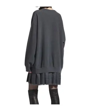 Balenciaga Layered V-neck Sweater Dress
