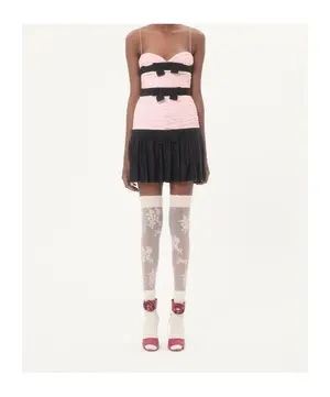 Valentino Garavani Bow Embellished Spaghetti Strap Dress