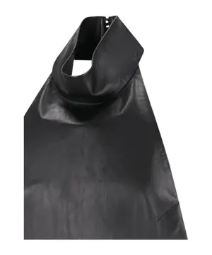 Magda Butrym Halterneck Leather Blouse