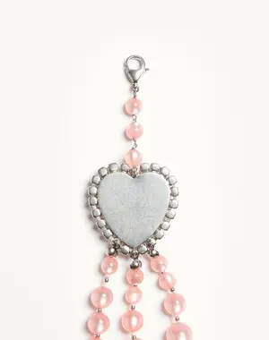 Valentino Garavani Coeur Hyperbole Necklace In Metal, Resin, And Crystals