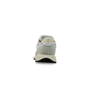 AUTRY Retro Runner Sneakers With Suede Trim And Logo Detail - Gray
