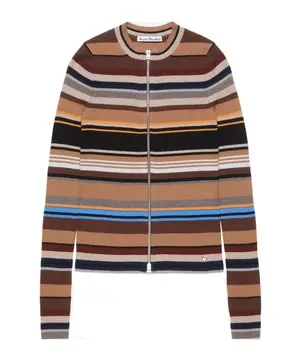 Acne Studios Long-sleeved Zip-up Cardigan - Multi-color