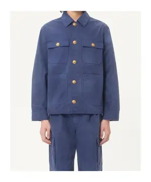Valentino Garavani Gold-button Flap-pocket Jacket