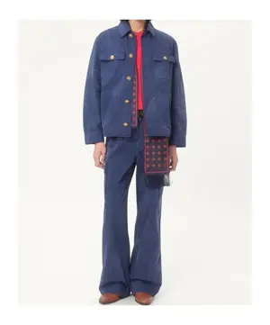 Valentino Garavani Gold-button Flap-pocket Jacket