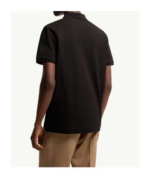 Moncler Logo Patch Piquet Polo Shirt