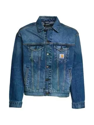 Carhartt Work In Progress Helston Paint-splatter Denim Jacket