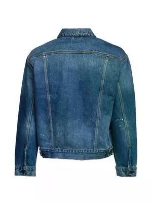 Carhartt Work In Progress Helston Paint-splatter Denim Jacket