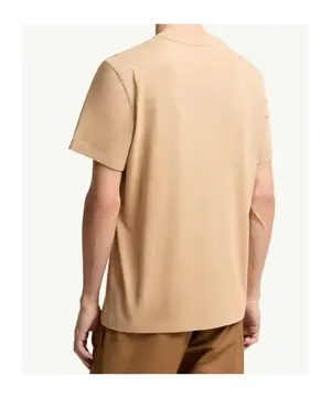 Moncler Logo Patch Crewneck T-shirt - Beige