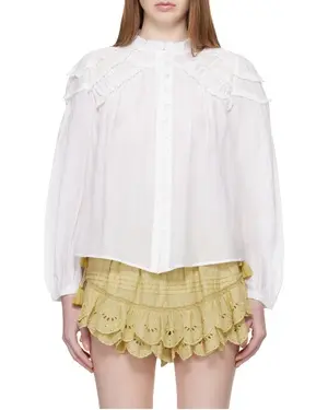 Isabel Marant Étoile Christa Pleated Collar Shirt - No
