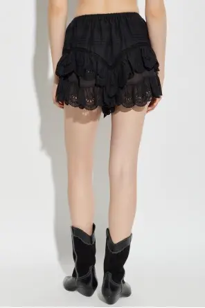 Isabel Marant Étoile Embroidered Lace Midi Skirt