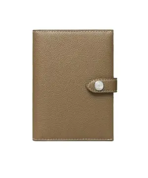 Tory Burch Snap Passport Holder - Mushroom Ash