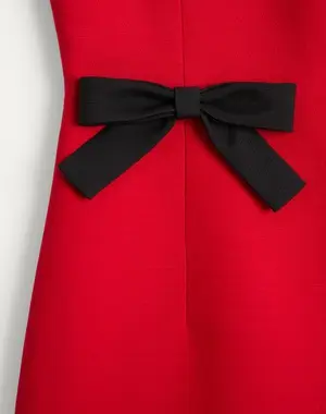 Valentino Garavani V-neck Mini Dress With Bow Detail