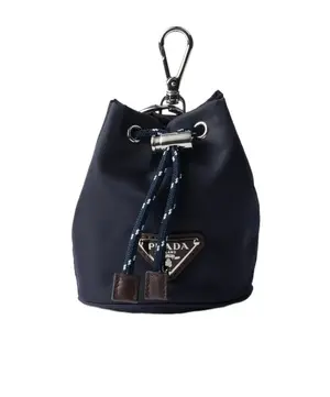 Prada Prada Bag-Shape Key Ring Navy