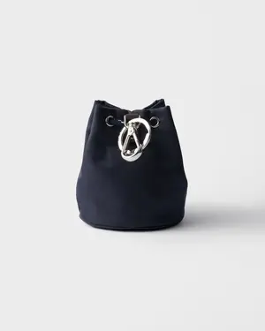 Prada Bag-shape Key Ring - Navy
