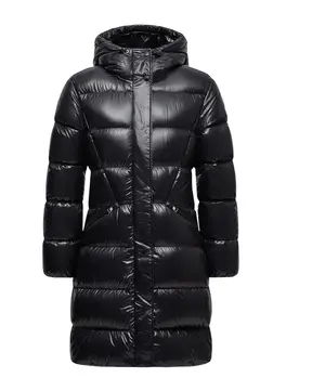 Moncler Bellevue Hooded Long Down Jacket